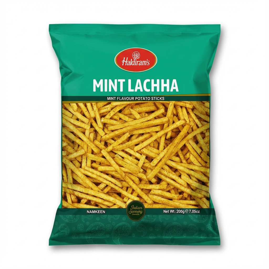 Haldiram's Mint Lachha 200g | Indische Snacks | Sairas – SAIRAS